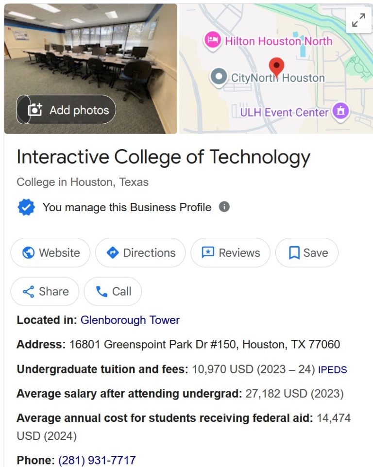 Lake Jackson para ICT em North Houston | Escola de ESL em North Houston